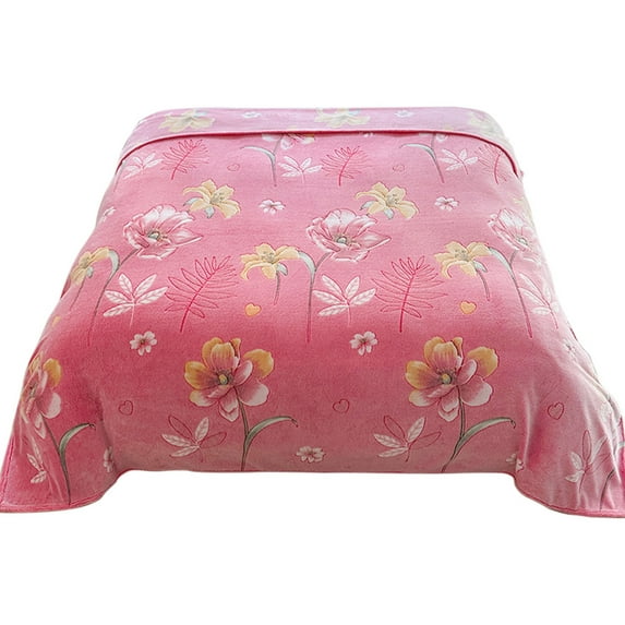 E Milk Velvet Winter Blanket Thick Flannel Cozy Throw For Cold Weather ...