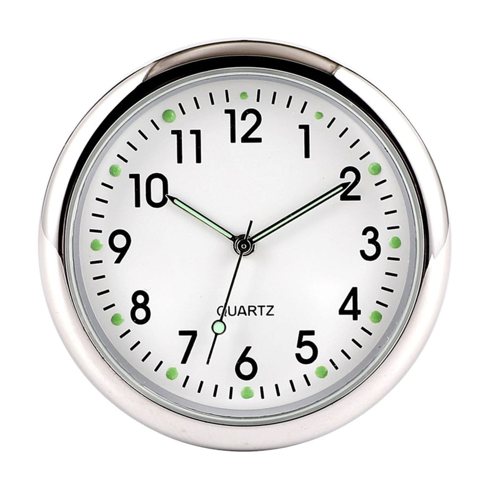 E Mini Car Dashboard Clock 1.6 Inch Fluorescent Display Quartz Clock ...