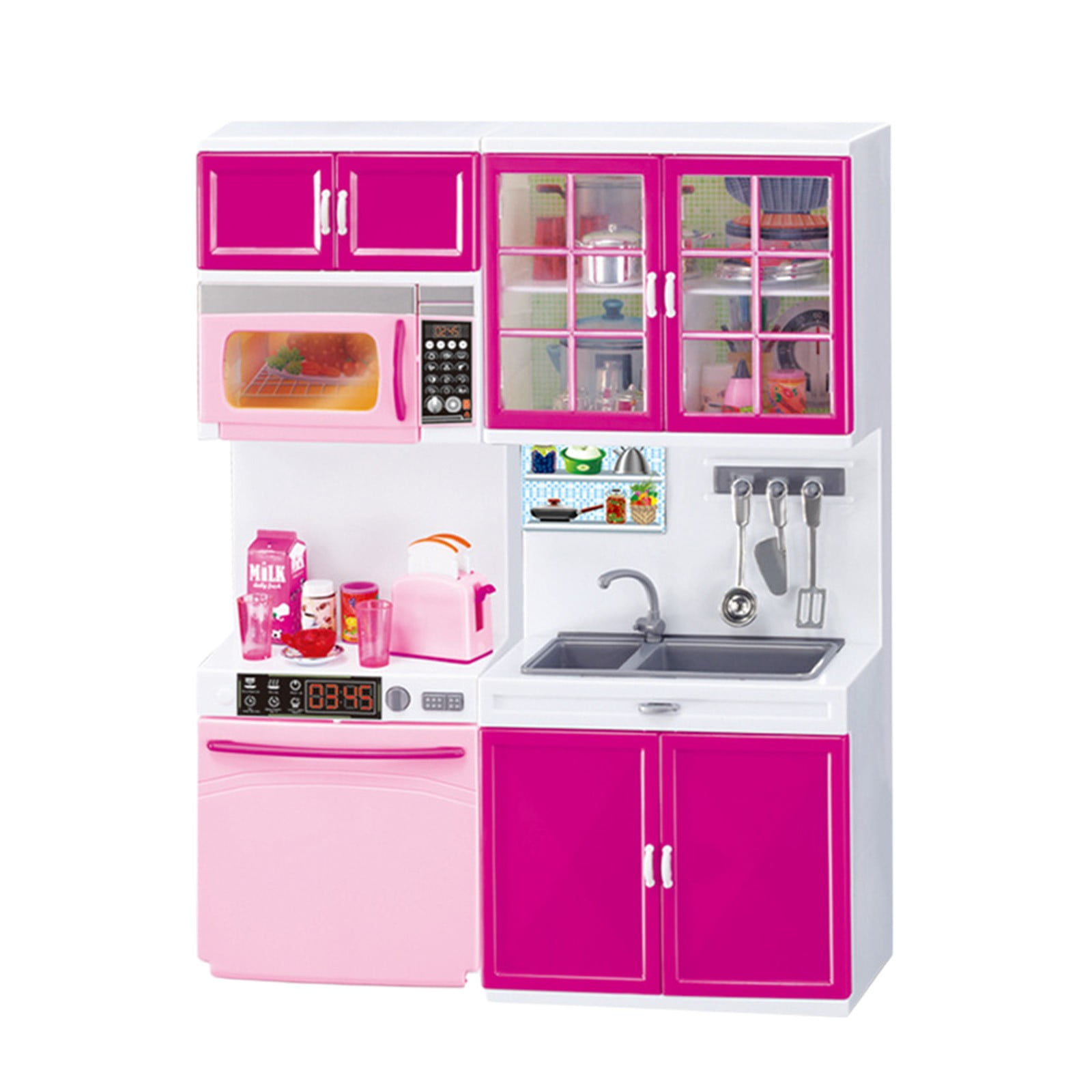 E Miniature Kitchen Toy Set With Realistic Features For Imaginative ...