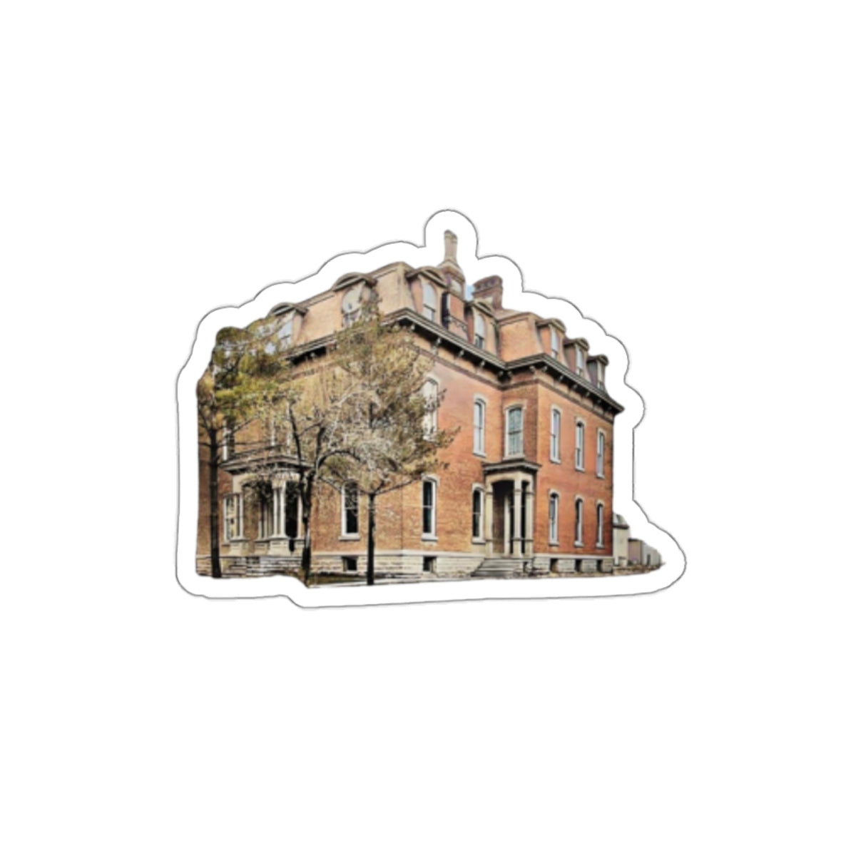 E P Jones Mansion Findlay O. Classic Color Die-Cut Stickers - Walmart.com