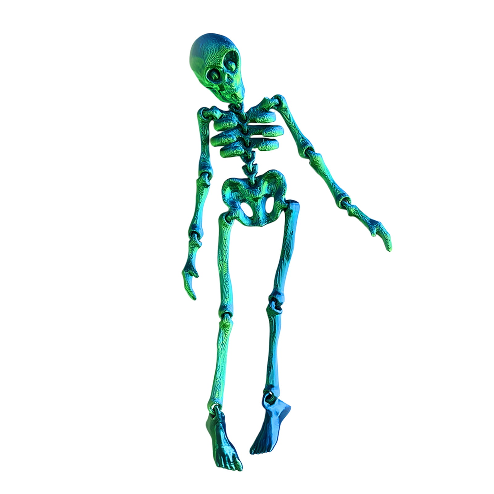 E Poseable Skeleton Fridge Magnet With Movable Joints Halloween Kitchen ...