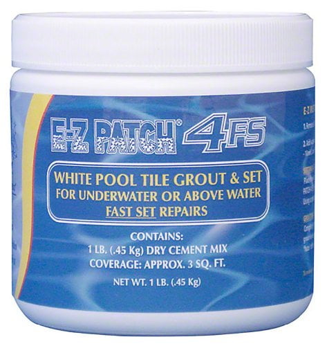 E-Z Products 4 F.s. White Pool Tile Grout Repair (Fast Set) 1 Lb ...