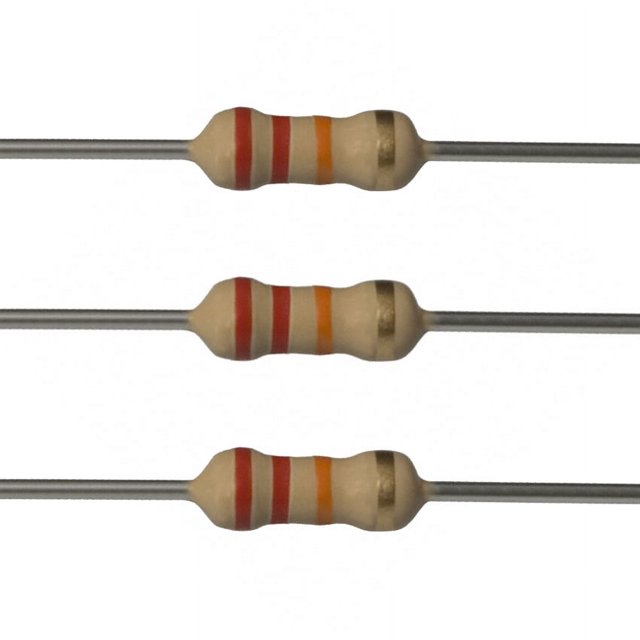 E-Projects 100EP51222K0 22k Ohm Resistors, 1/2 W, 5% (Pack of 100 ...
