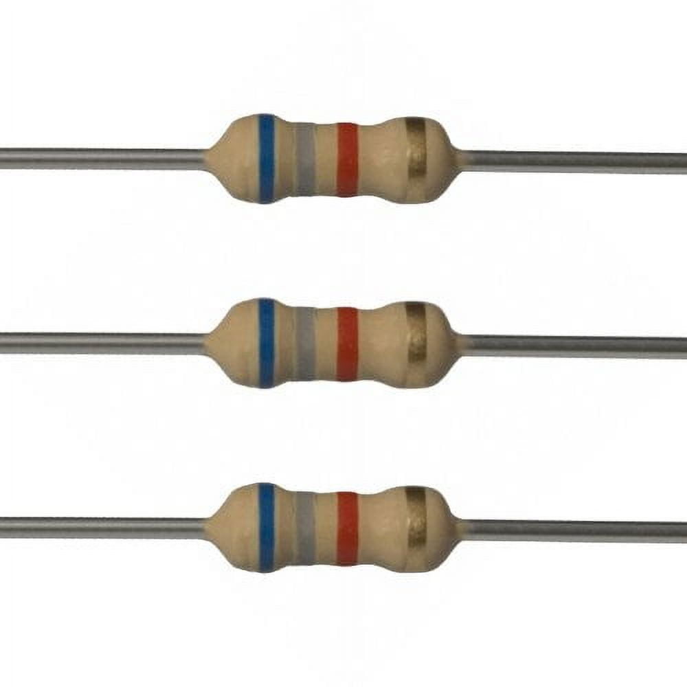 E-Projects 100EP5126K80 6.8k Ohm Resistors, 1/2 W, 5% (Pack of 100 ...