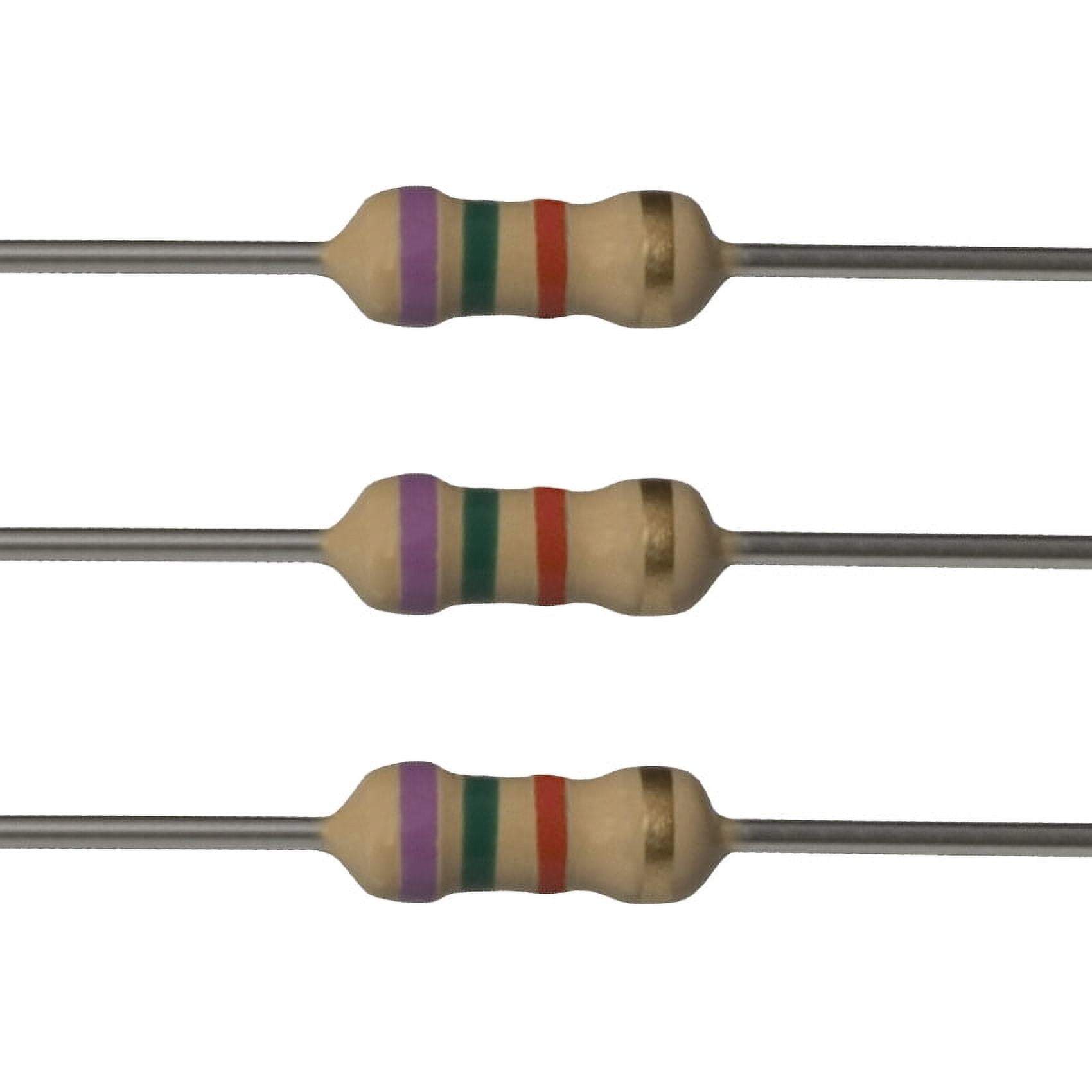 E-Projects 10EP5147K50 7.5k Ohm Resistors, 1/4 W, 5% (Pack of 10 ...