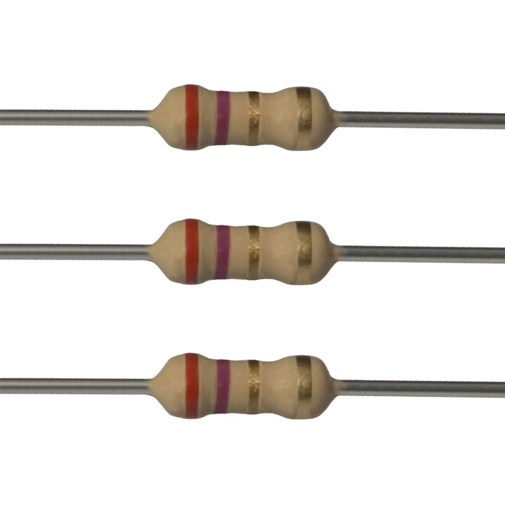 E-Projects 250EP5142R70 2.7 Ohm Resistors, 1/4 W, 5% (Pack of 250 ...