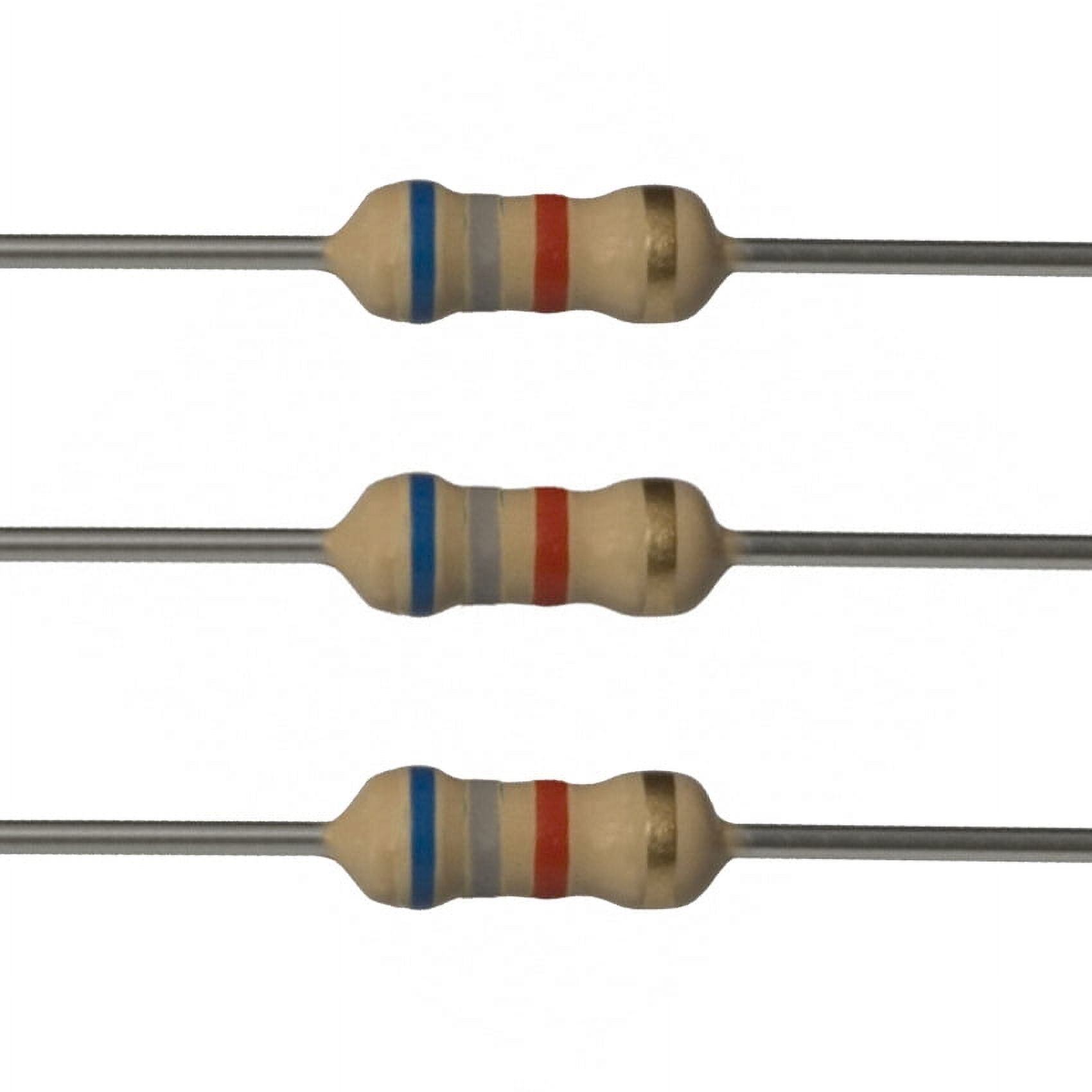 E-Projects 50EP5126K80 6.8k Ohm Resistors, 1/2 W, 5% (Pack of 50 ...