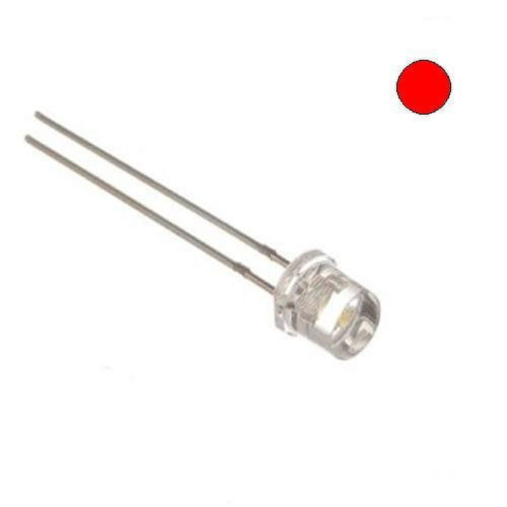 E-Projects B-0001-A03 Clear Red LEDs, Wide Angle Light, 5 mm (Pack of ...