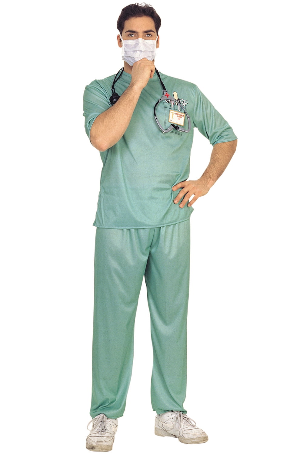 E R Male Surgeon Standard Adult Unisex Green Fancy Dress Party Book ...