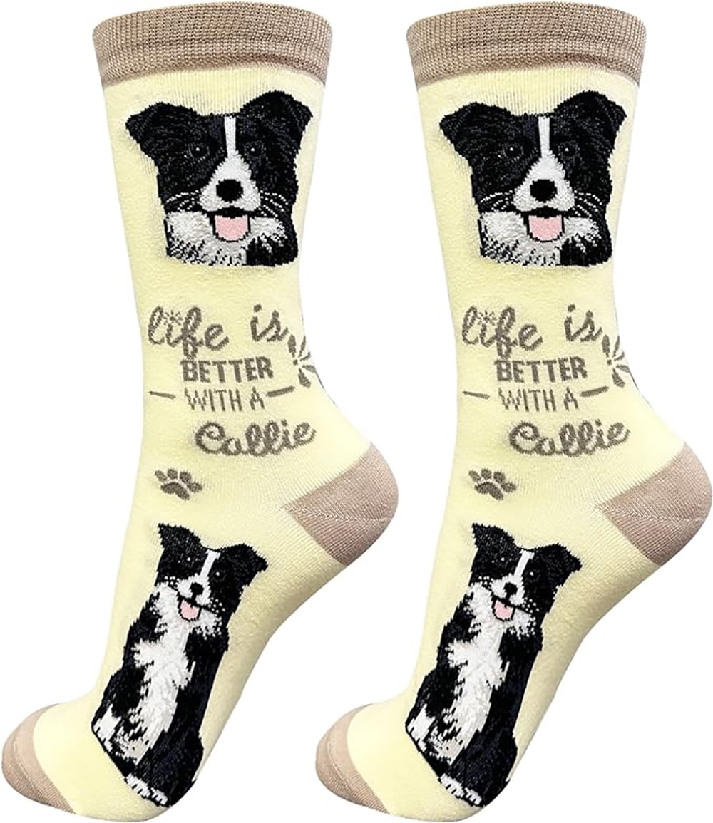 E&S Pets Pet Lover Socks, Life is Better with a Border Collie - Walmart.com