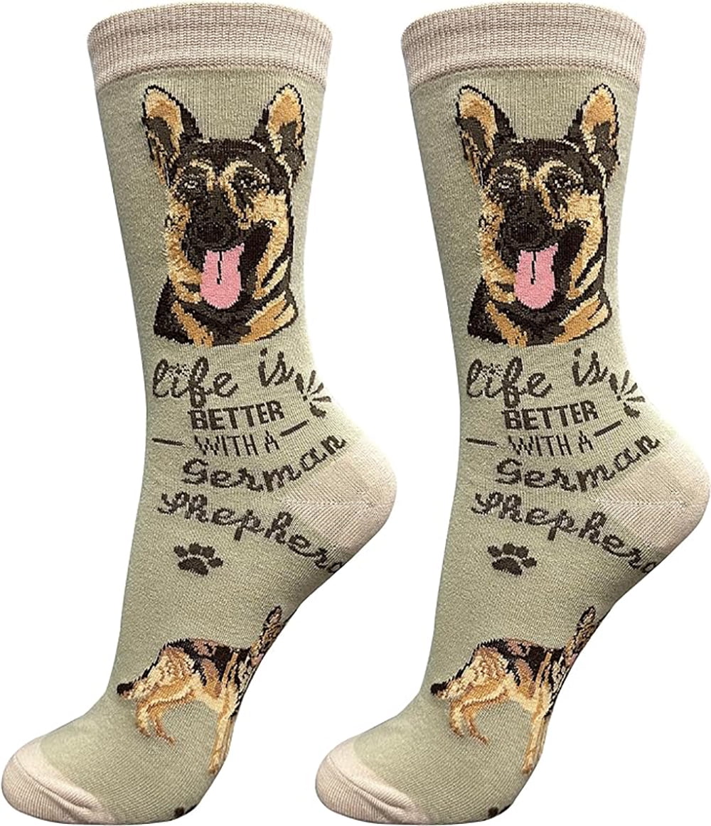 E&S Pets Pet Lover Socks, Life is Better with a German Shepherd ...