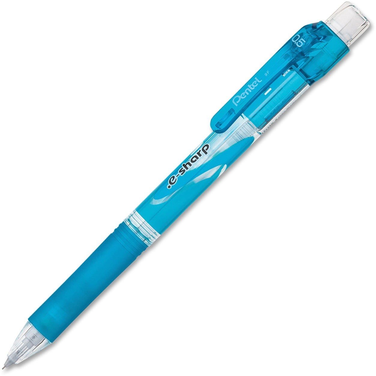 .E-Sharp Mechanical Pencil, 0.5 Mm, Hb (#2.5), Black Lead, Sky Blue ...