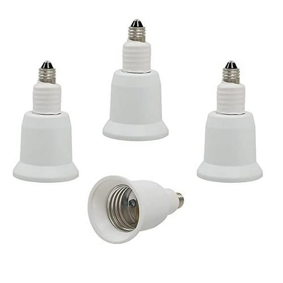 E-Simpo E11 to E26 Extender Socket Adapter E17 to e26/e27 Light Socket Extender, Install e26/e27 ...