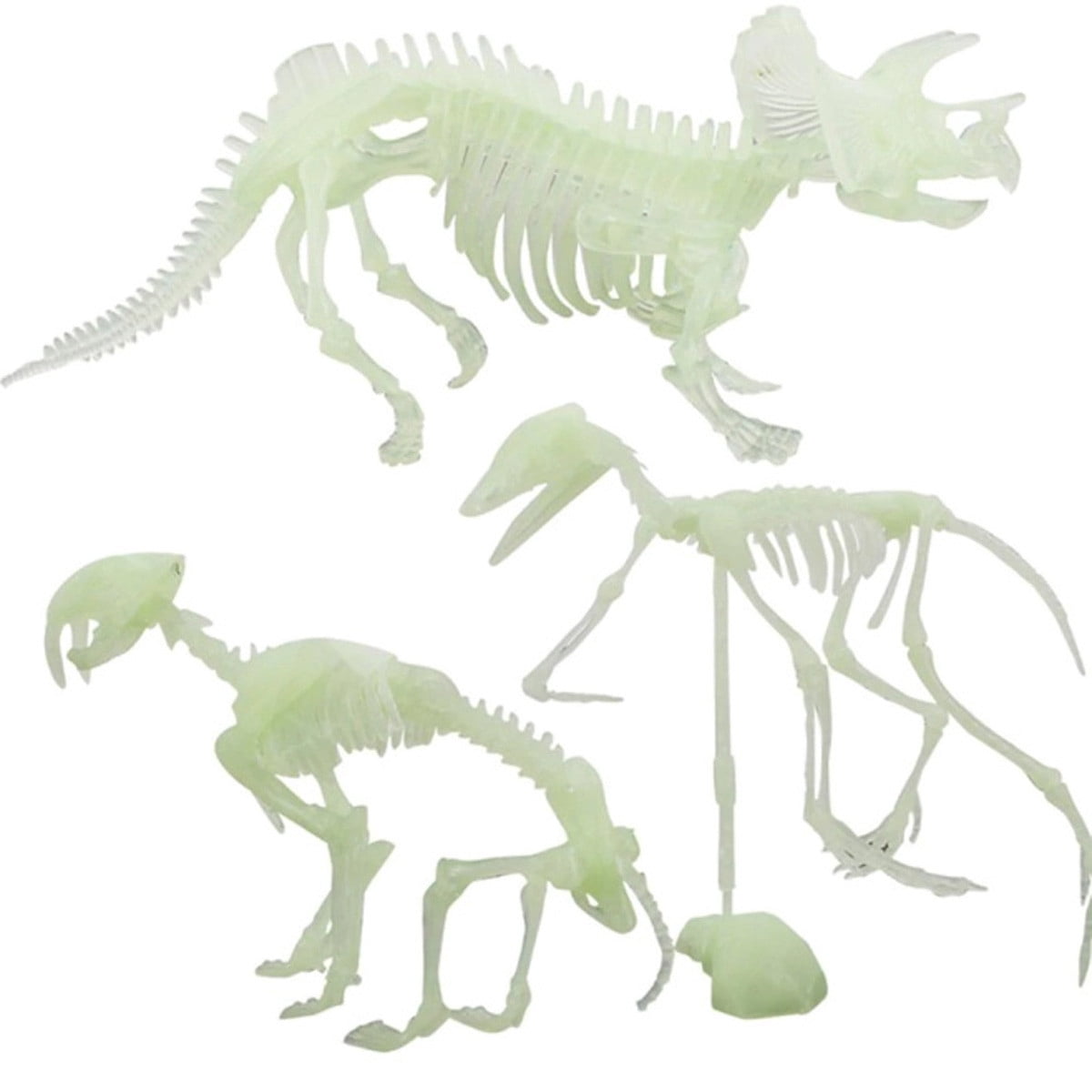 E&T AOVUWU Simulated Dinosaurs Bones Toy Luminous Human Skeleton Model ...