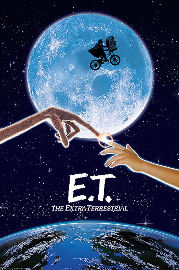 E.T. - Extra Terrestrial - Movie Poster (Regular - Moon & Bike) (Size: 24 x 36") - Walmart.com