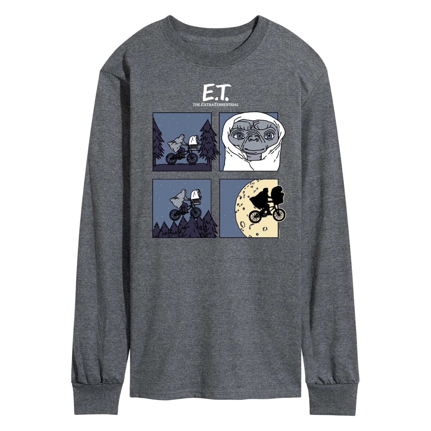 E.T. The Extra Terrestrial - Comic Strip Squares - Men's Long Sleeve T ...