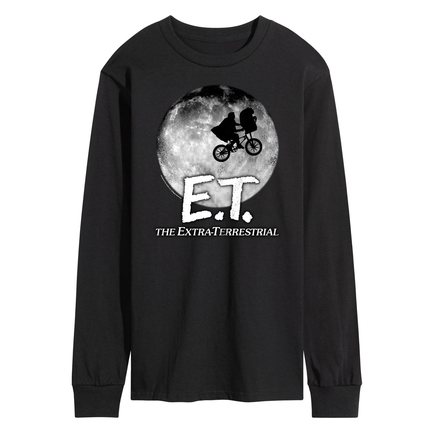 E.T. The Extra Terrestrial - Over The Moon Bike - Men's Long Sleeve T-Shirt - Walmart.com