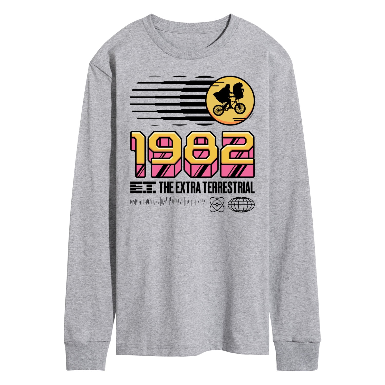 E.T. The Extra Terrestrial - Retro Logo 1982 - Men's Long Sleeve T ...