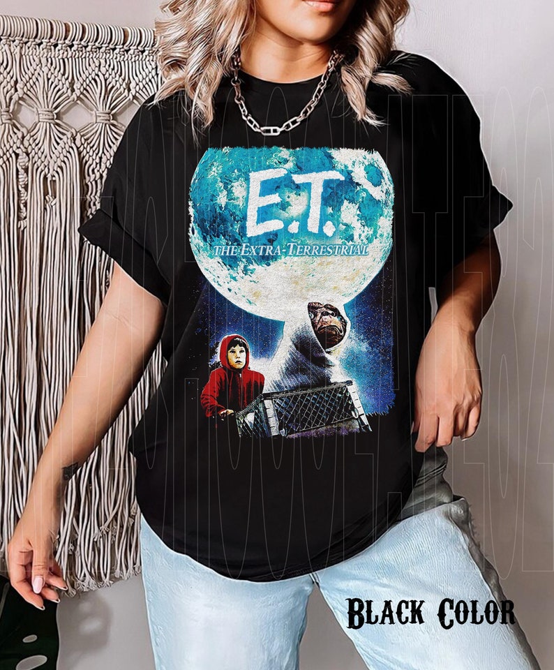 E.T t-shirt, E.T shirt, E.T Alien, E.T 1982, E.T Movie Shirt For Fans ...