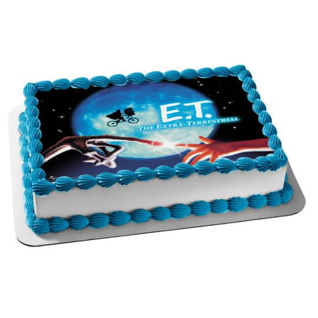 E.T. the Extra Terrestrial Bike Moon Birthday Cake Topper by Single ...