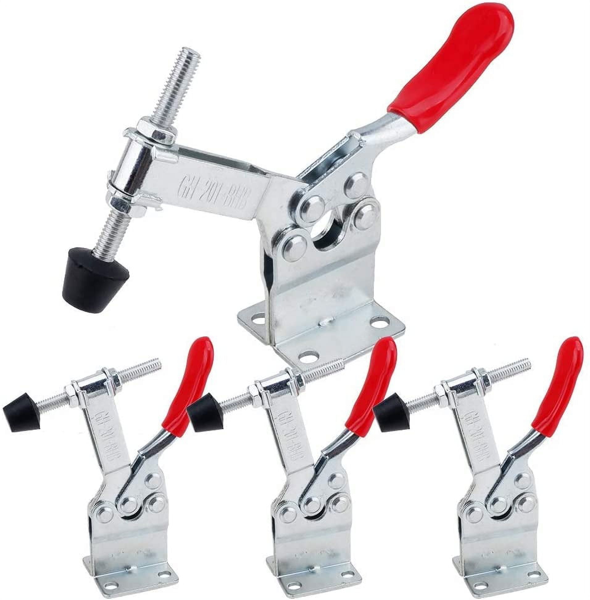 E-TING 4Pcs 198LBS Hand Tool 201-BHB Toggle Clamp Horizontal Clamp ...