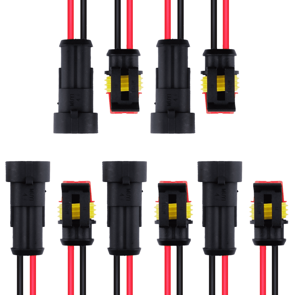 E-TING 18 AWG Waterproof Wiring Connectors, PA66 Nylon, 10cm Length ...