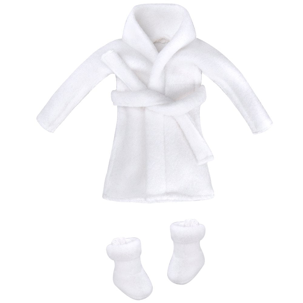 E-TING, White Bathrobe for elf Doll, Holiday Gift - Walmart.com