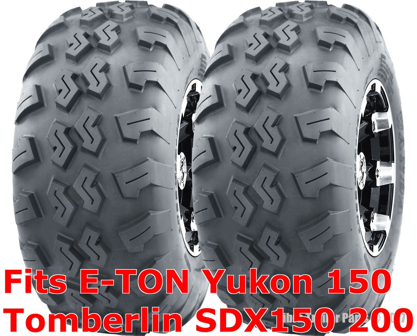 E-TON Yukon 150 Tomberlin SDX150 200 ATV Rear Tires Set 22x10-10 ...