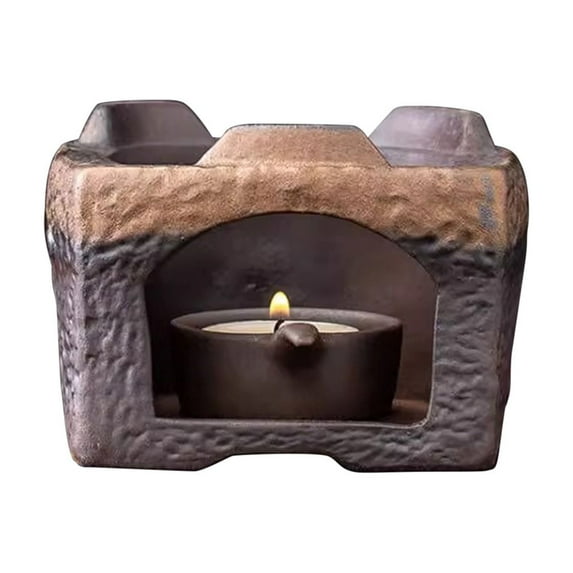 E Tea Roasting Stove Ceramic Candle Warmer Set For Tea Ceremony Aroma ...
