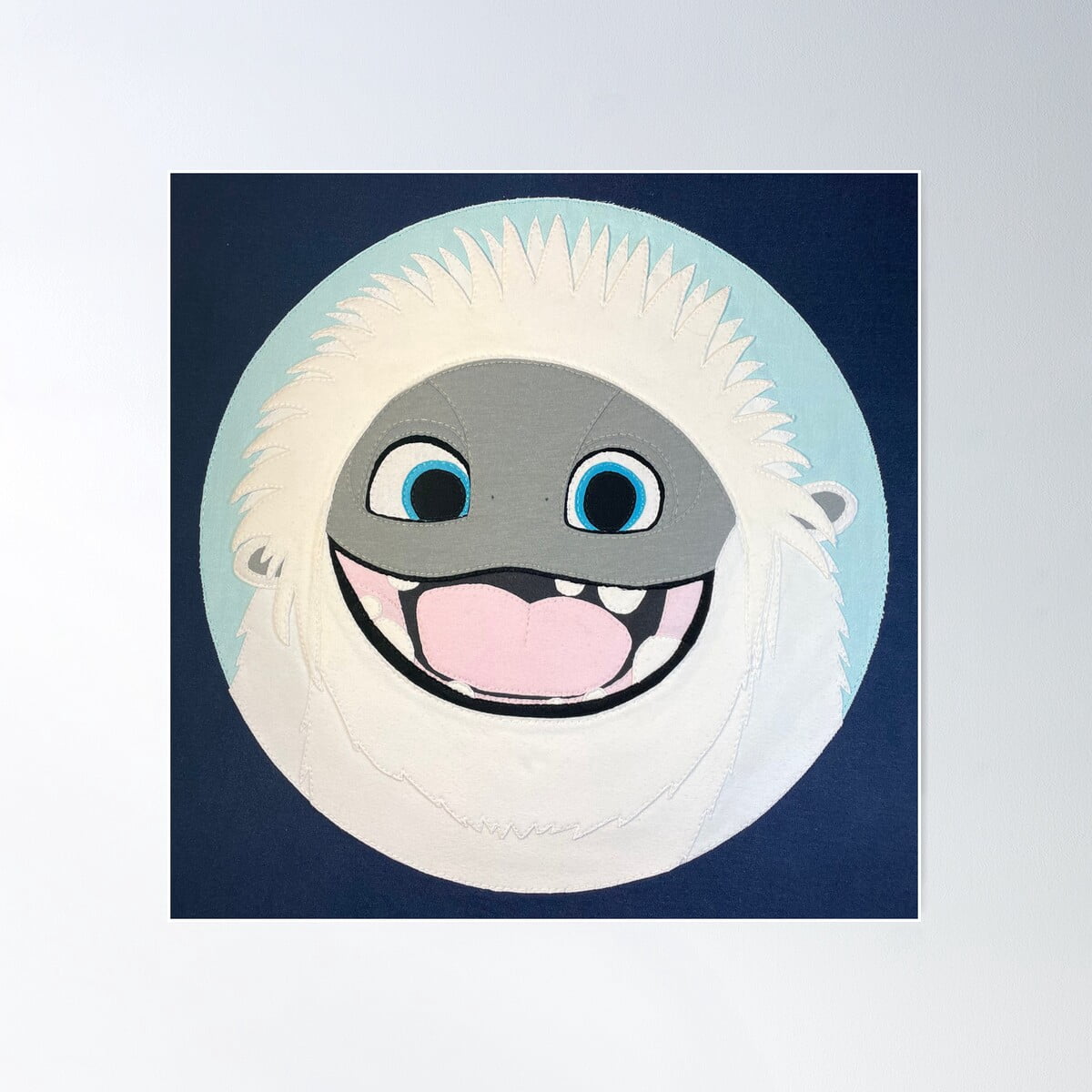 E. The Yeti Portrait Poster Wall Art, Modern Wall Decor For Living Room ...