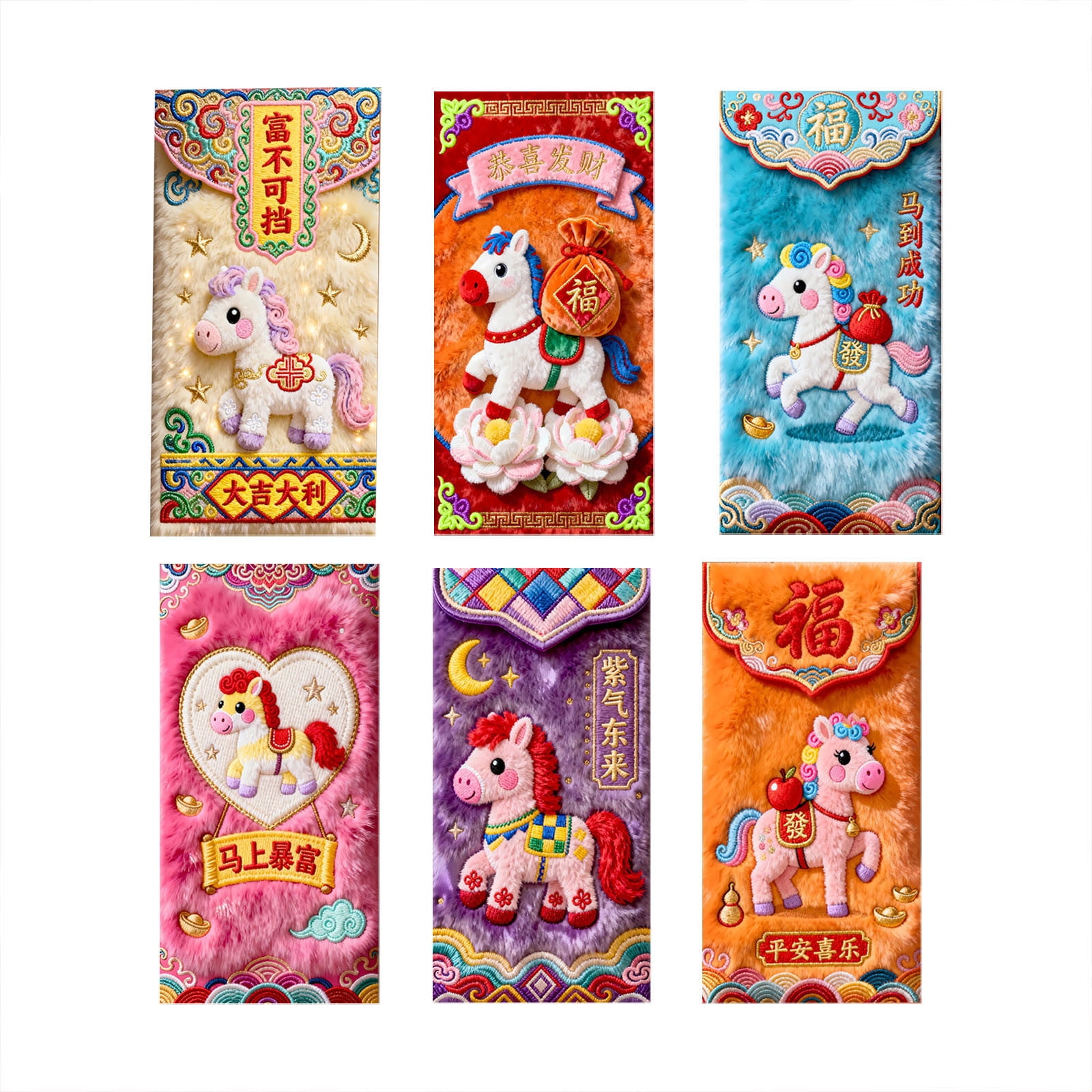 E Thickened Three-Dimensional Red Envelope Set For Spring Festival ...