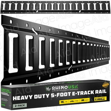 DC Cargo Etrack Rails 6' Horizontal Black Powder Coated E Track Rail 4 ...
