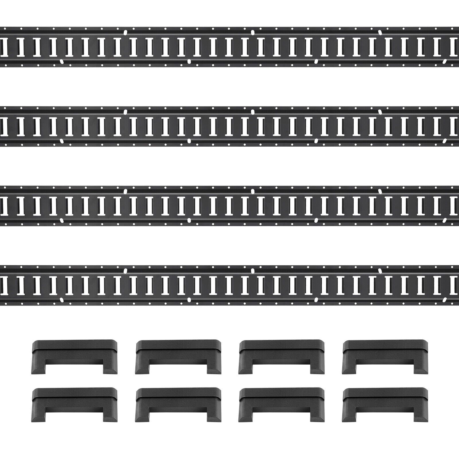 E Track Tie Down Rails Power Coated E-Tracks 4 Pack 2' for Cargo ...