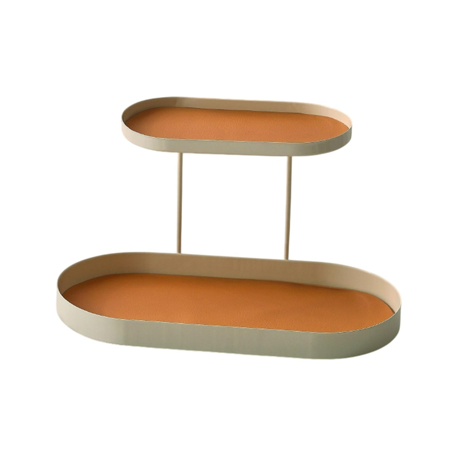 E Two-Tier Iron Storage Rack For Cosmetics Perfume, Decorative Shelf ...