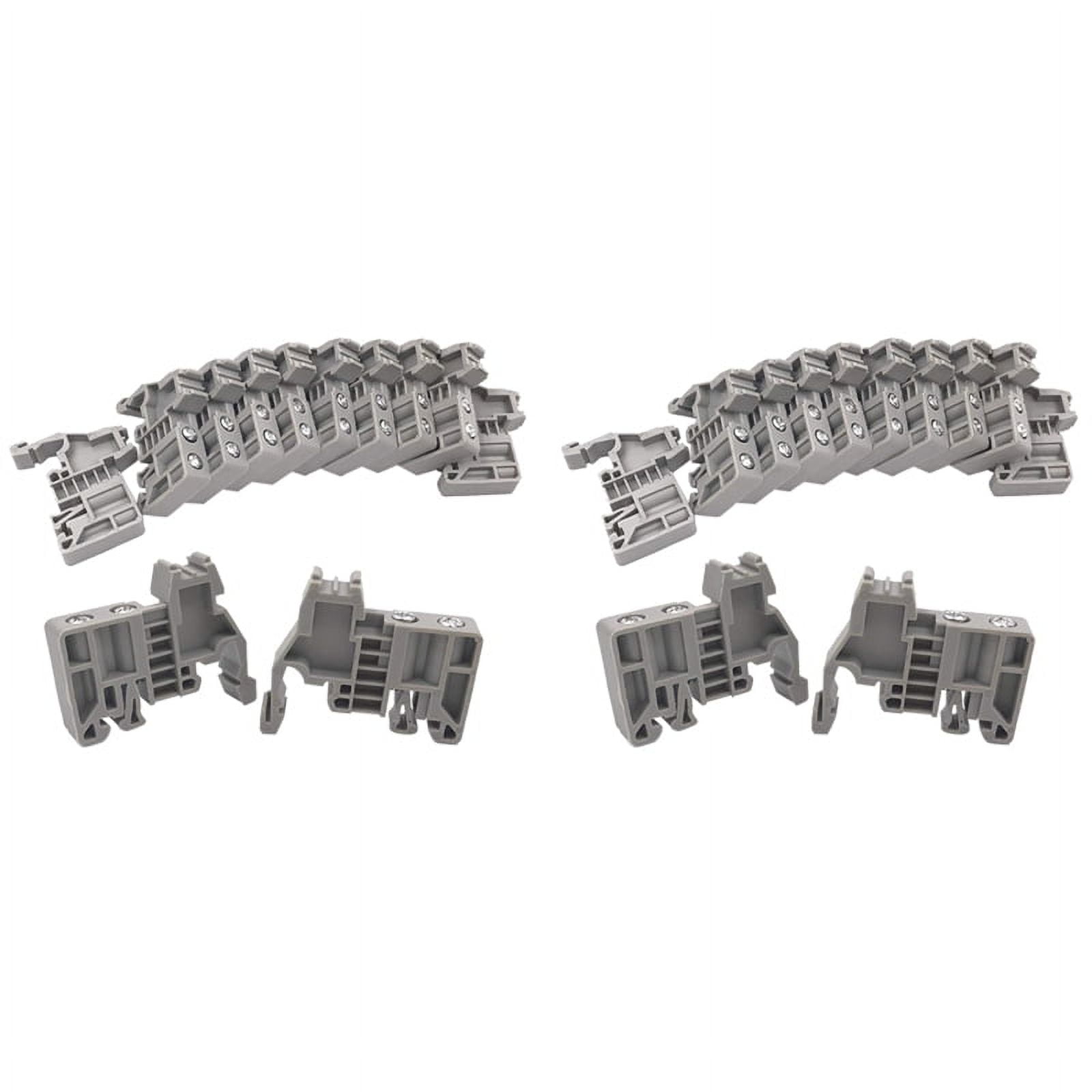 E/Uk Din Rail Terminal Blocks End Stopper Bracket Grey,Terminal Block ...