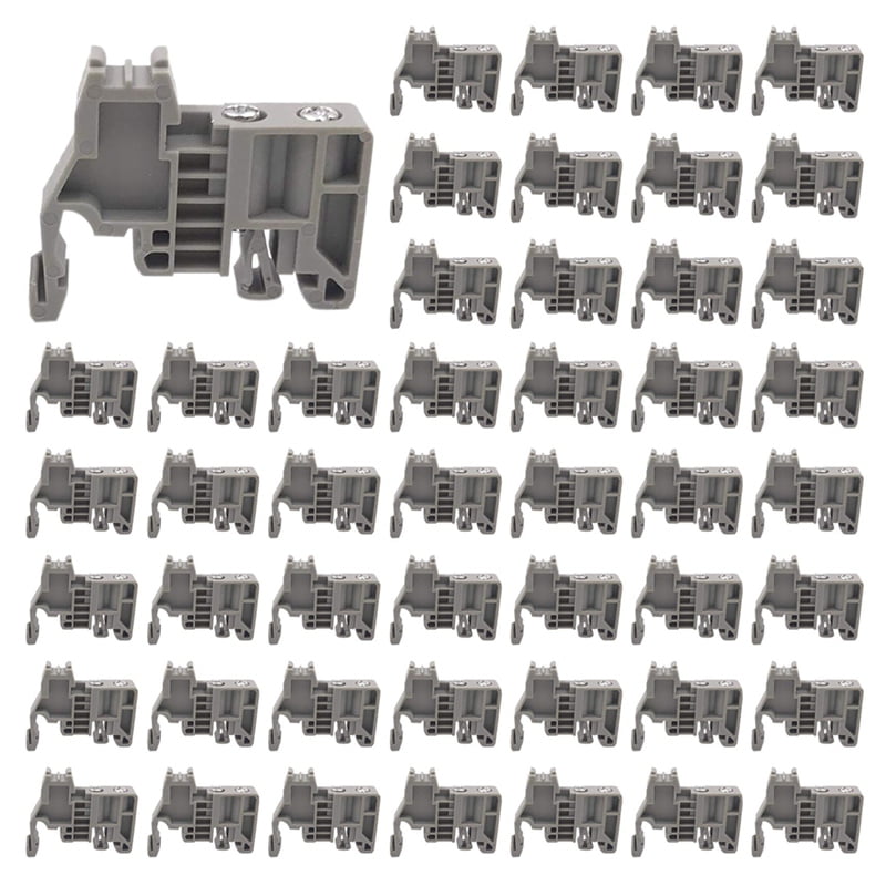 E/Uk Din Rail Terminal Blocks End Stopper Bracket Grey,Terminal Block ...