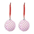 E Valentines Day Handmade Fabric Ball Decorative Pendant 2.3 Inches ...
