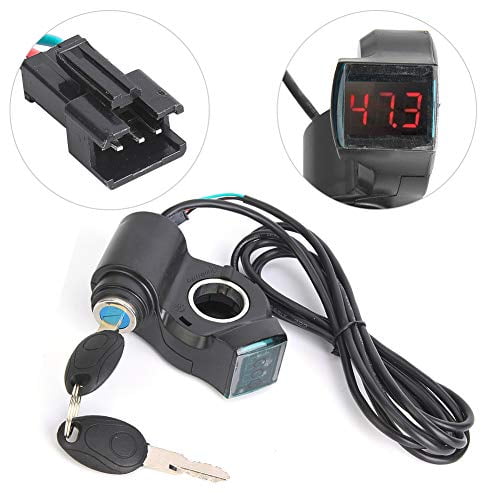 E Voltage Display, Black Plastic Electric Thumb Throttle Digital ...