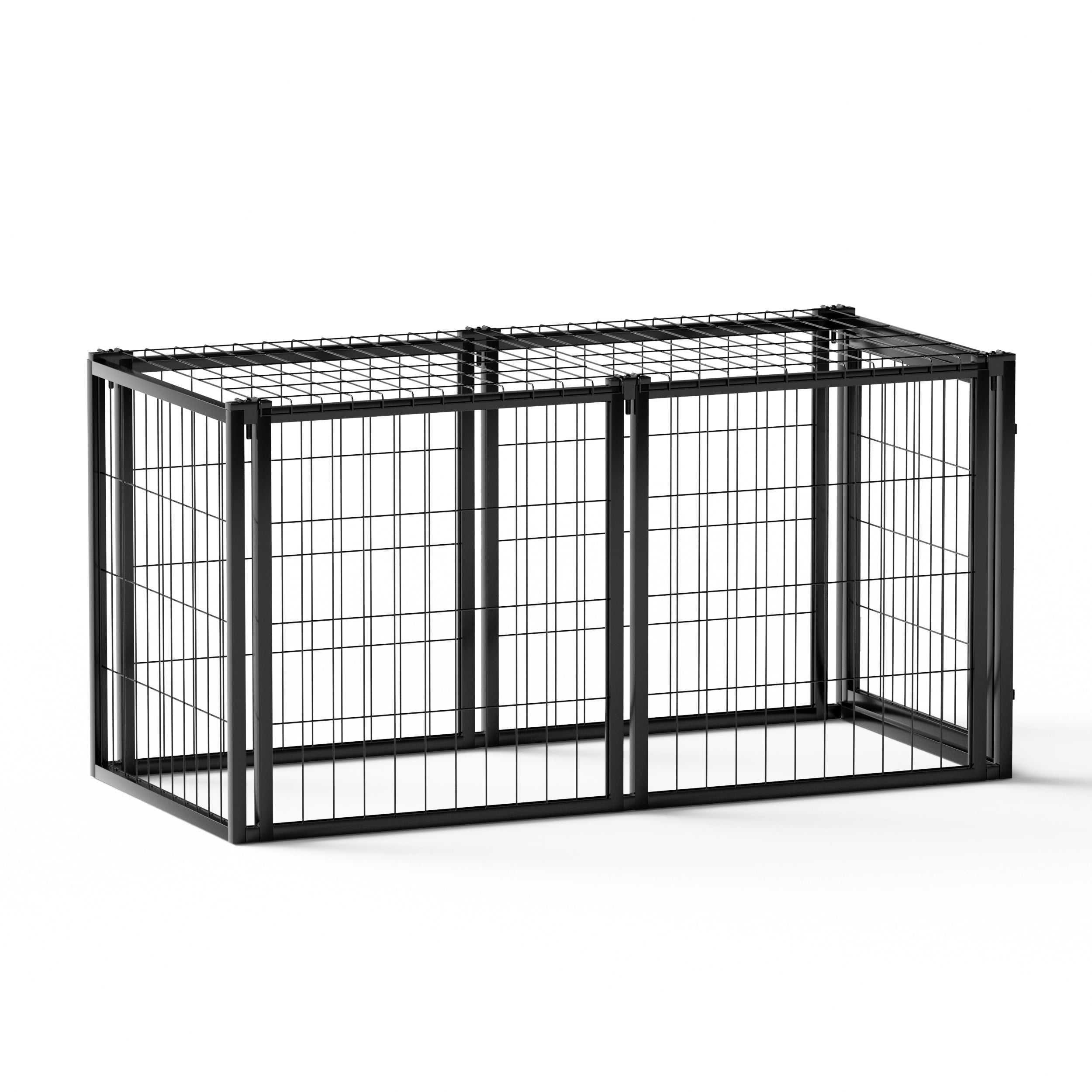 E-Western Dog Crate 47.2" Metal Kennel Indoor Pet Cage for Small and ...