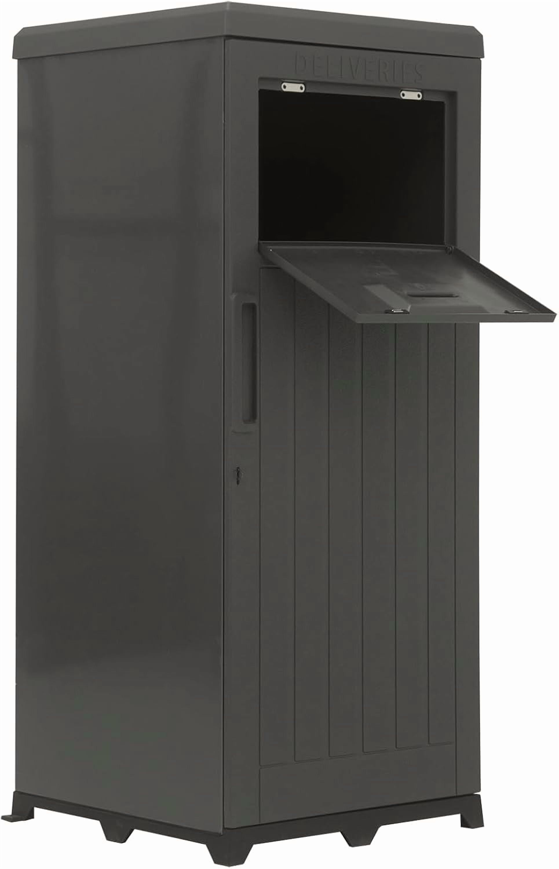 E-Western Large Waterproof Metal Package Delivery Box with Lockable ...