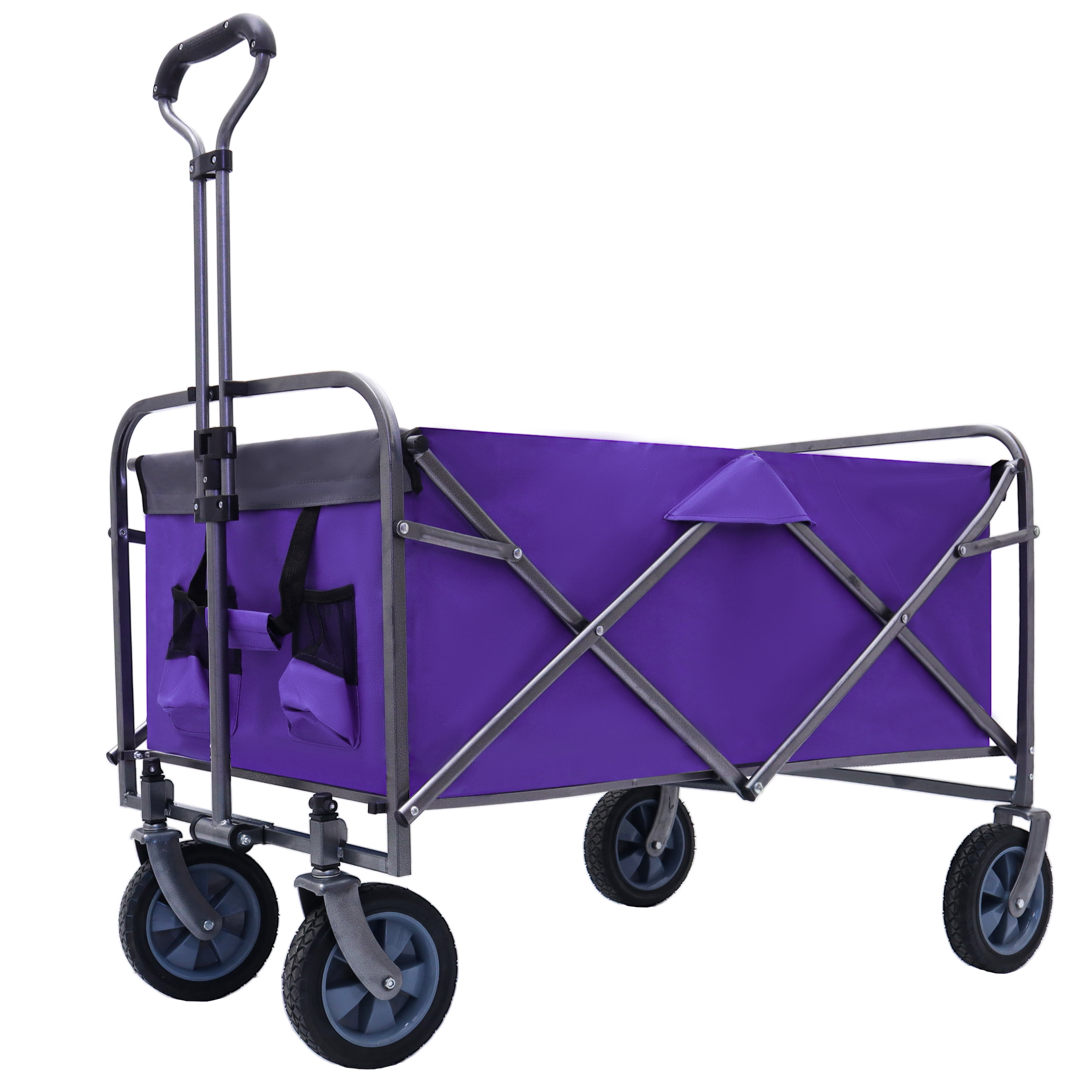 E-Western Outdoor Garden Multipurpose Micro Collapsible Beach Trolley ...
