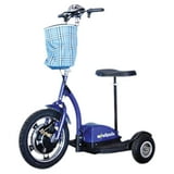 E-Wheels EW-18 Stand-N-Ride 3-Wheel Electric Mobility Scooter- Blue ...
