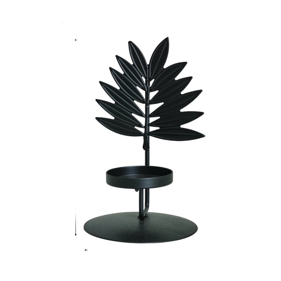E Wrought Iron Candlesticks Maple Leaf Butterflies Flower Romantic ...