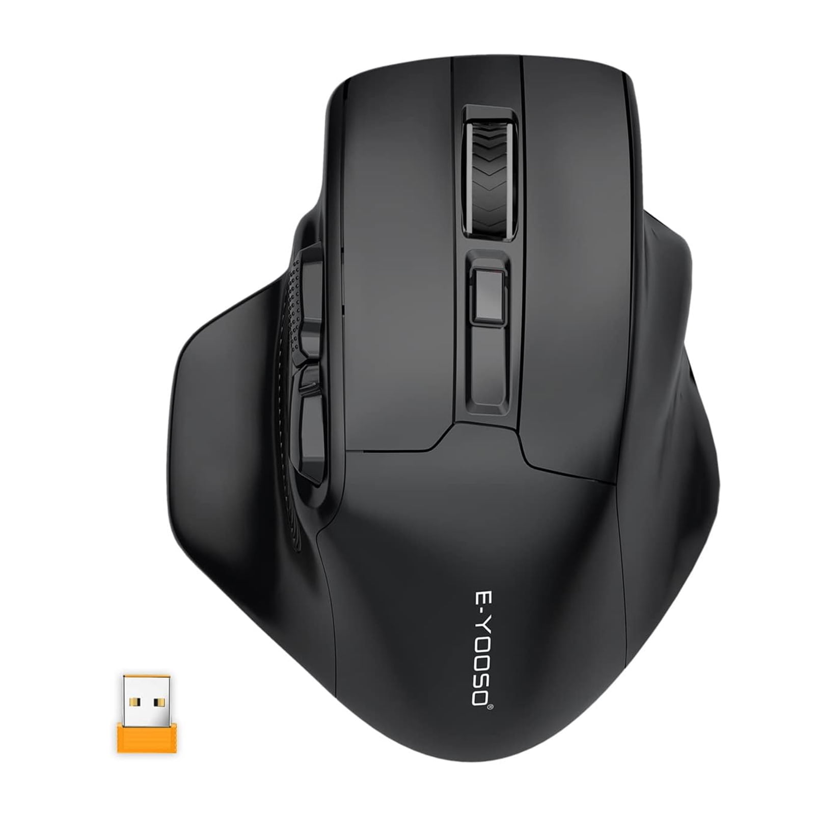 E-YOOSO Large Wireless Mouse, X-31 Large Mouse for Big Hands, 5-Level 4800 DPI, 6 Button Big ...