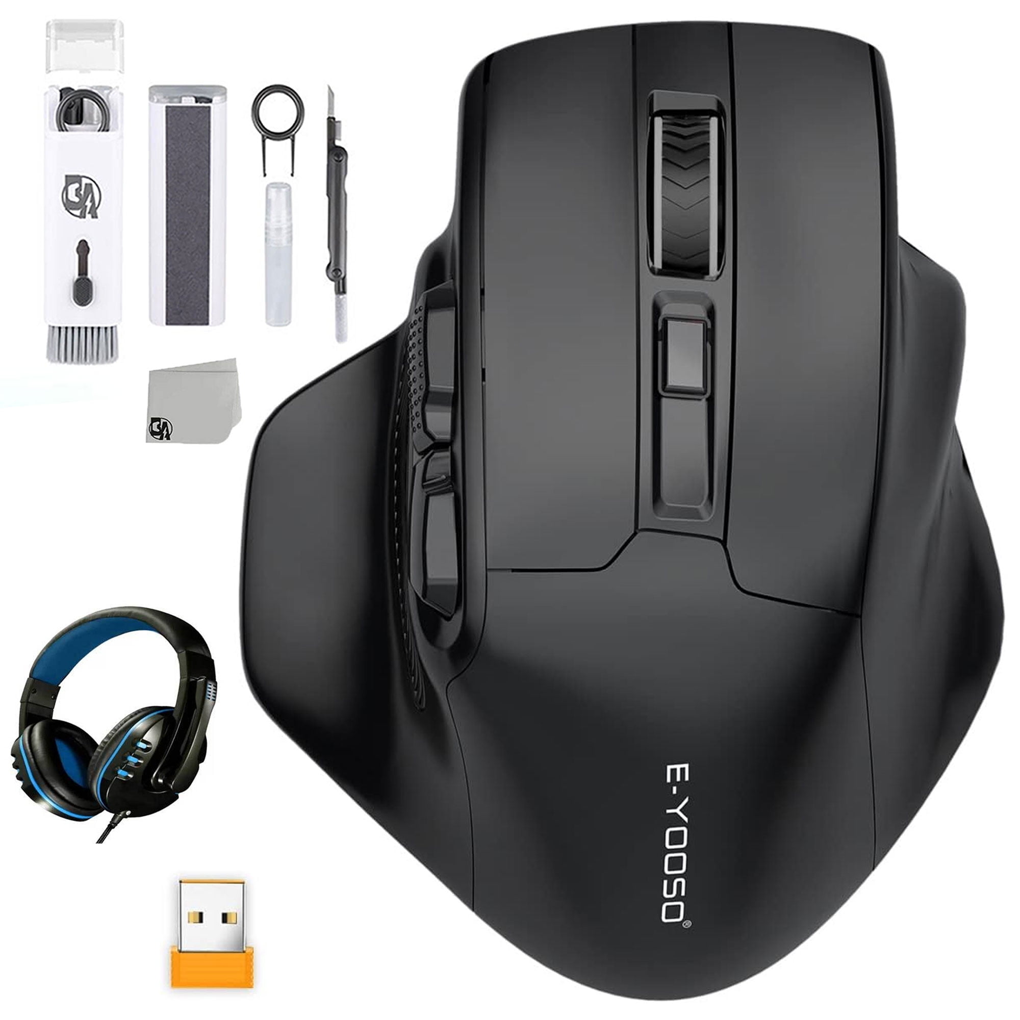E-YOOSO Large Wireless Mouse, X-31 Large Mouse for Big Hands, 5-Level ...