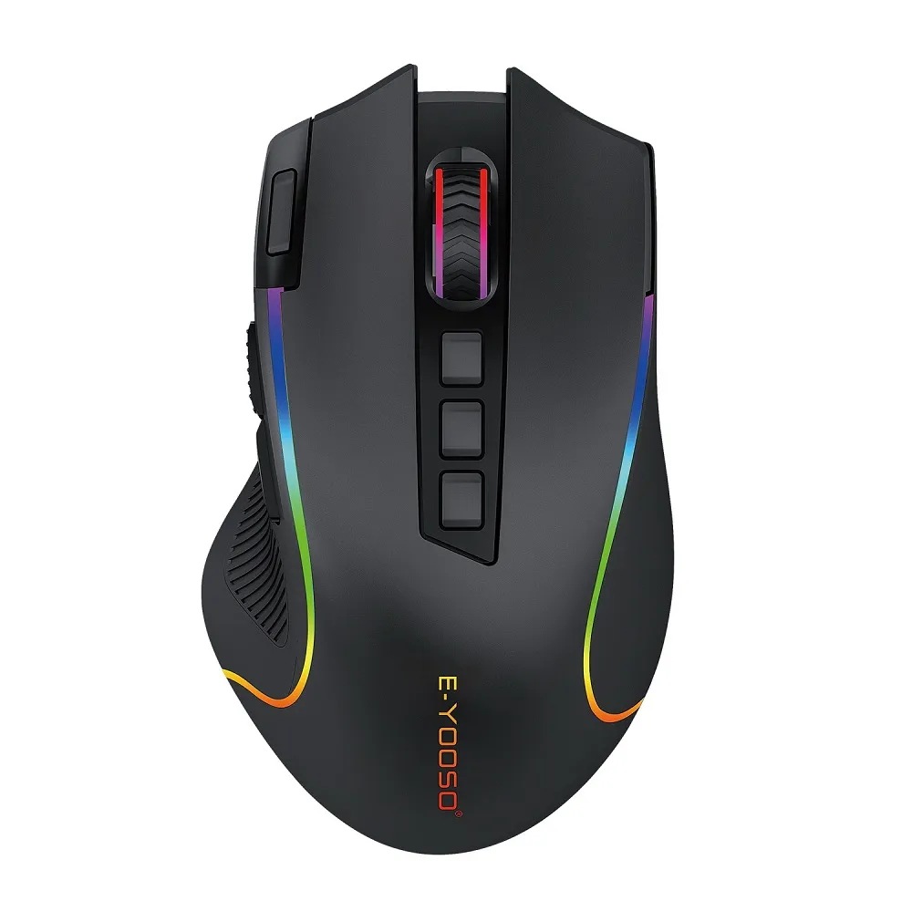 E-YOOSO X-11 RGB USB 2.4G Wireless Gaming Mouse 4000 DPI 9 Buttons ...