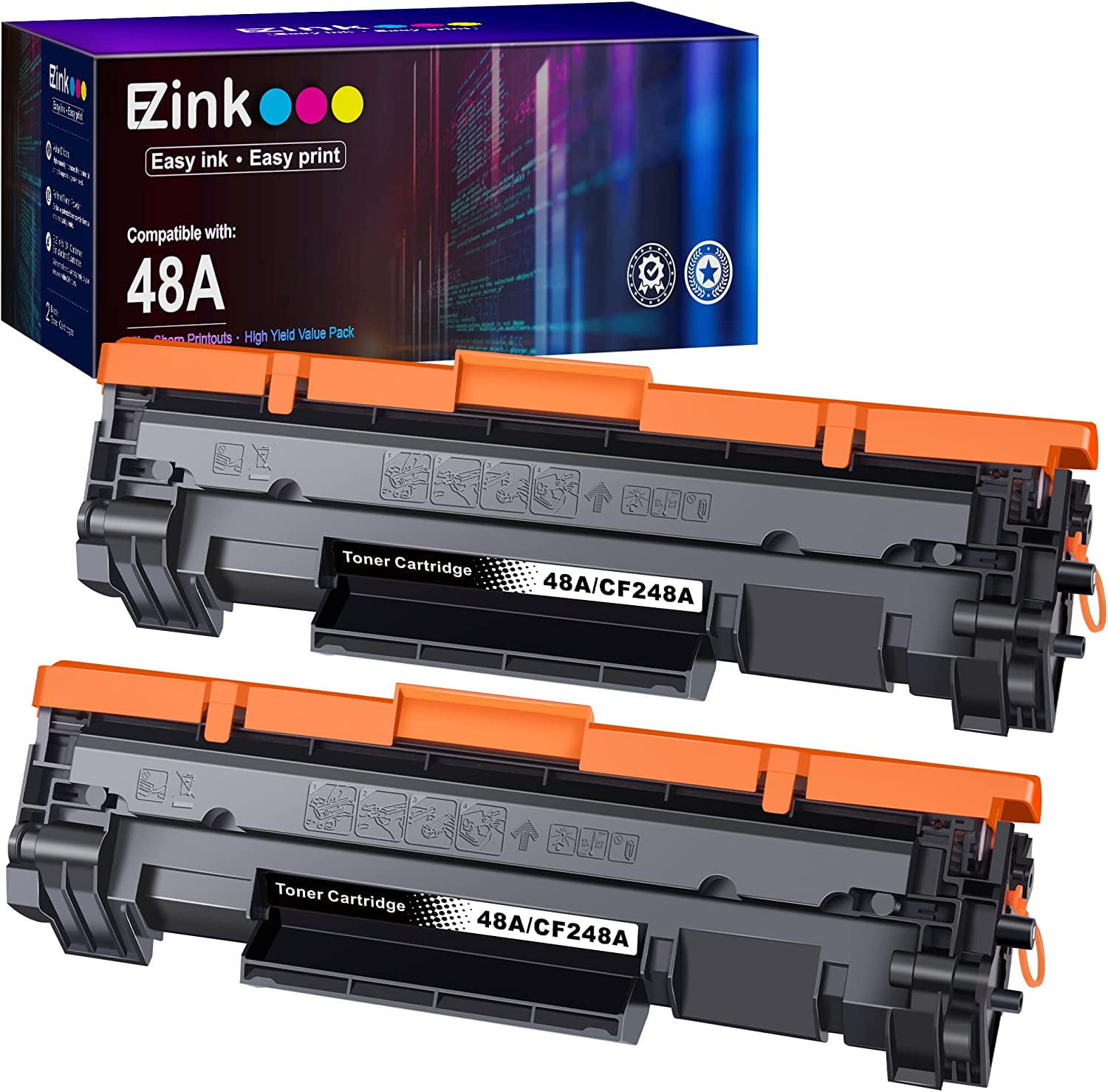 E-Z Ink 48A CF248A Compatible Toner Cartridge Replacement for HP to use ...