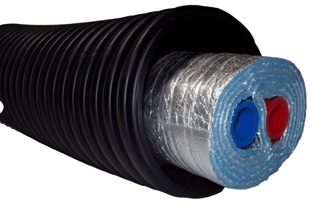 E-Z Lay Five Wrap Insulated Pipe 1' Non Oxygen Barrier 300 foot ...