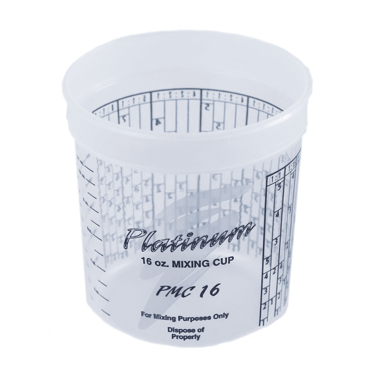 EZ Mix Platinum PMC16 Disposable Mixing Cup with PPG Ratios, 1 pt ...