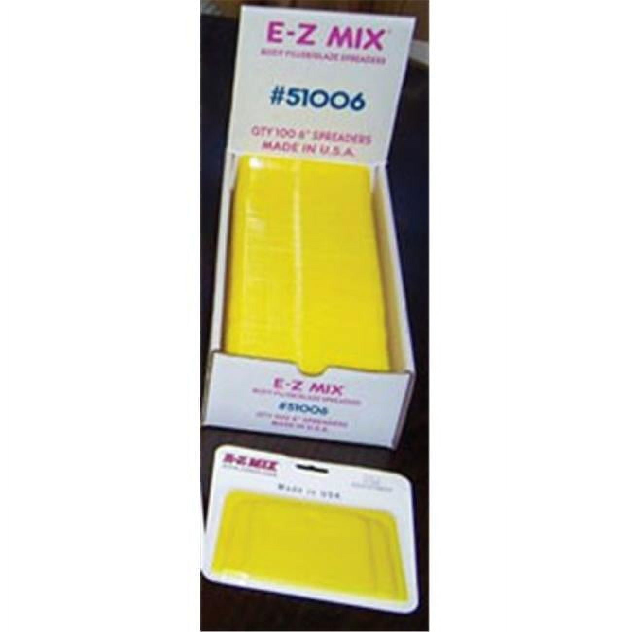 E-Z Mix 51006 Body Filler/Glaze Spreader, 6 in, Plastic, Yellow ...